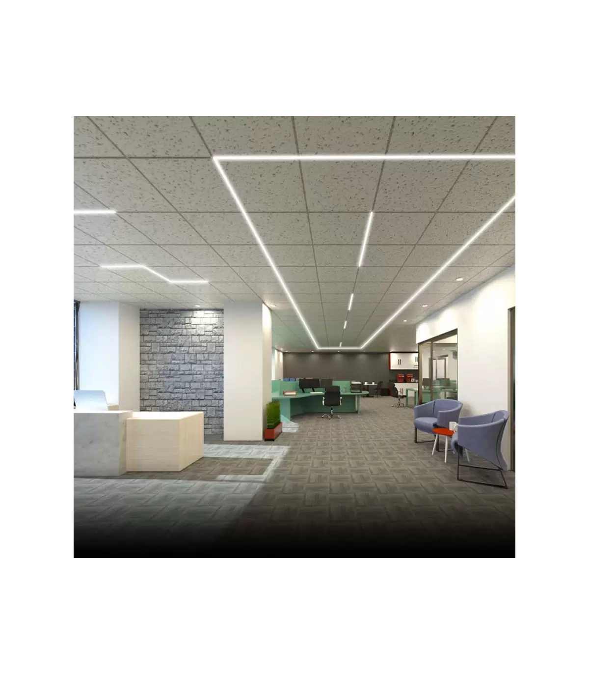 چراغ خطی مدل دانوب - چراغ لاینر 4m با بهترین قیمت چراغ خطی